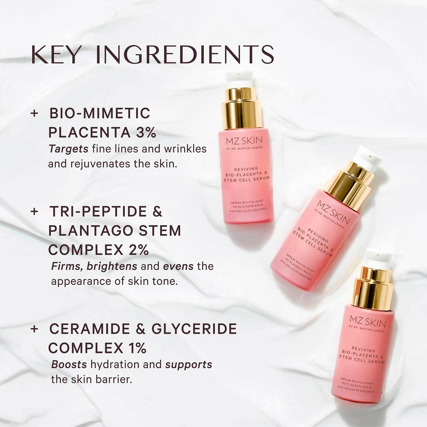 MZ SKIN REVIVING BIO-PLACENTA & STEM CELL SERUM » online kaufen | NICHE ...