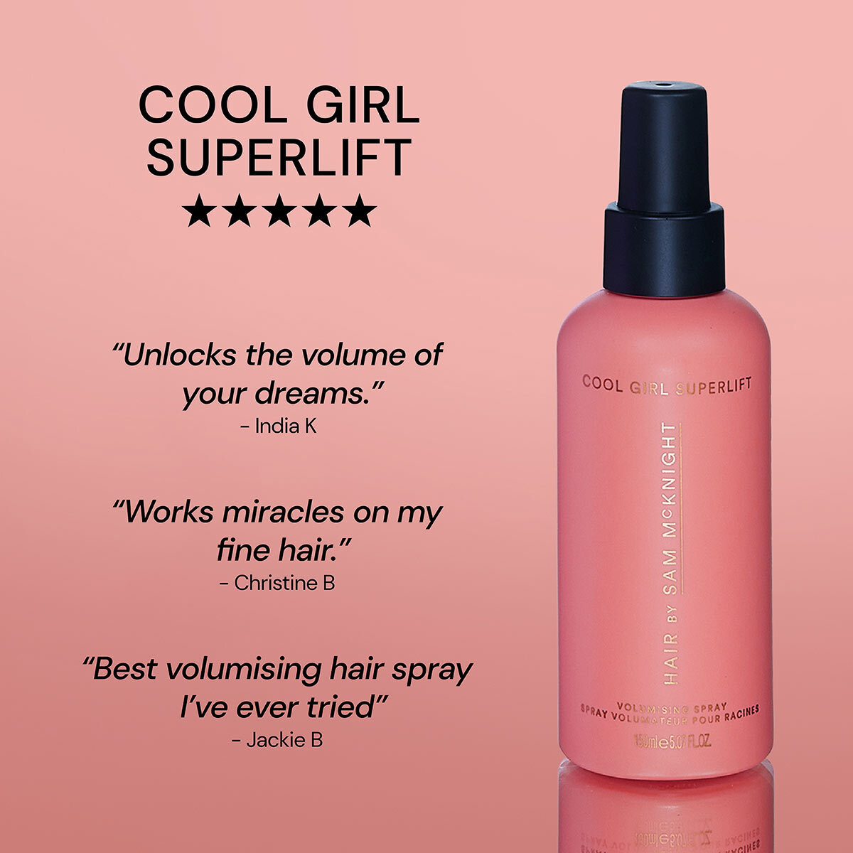 HAIR BY SAM MCKNIGHT Cool Girl SuperLift Volumising Spray » online ...